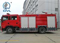 China Sinotruk Fire Fighting Vehicles 4600mm wheelbase Red Flame On Road 6X4 / 4X2 for sale