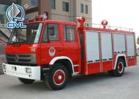 China 12m3 Fire Fighting Truck , Fire Engine Truck Red And White Color for sale