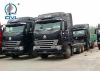 China SINOTRUK HOWO A7 6 X 4 Tractor Truck , New Prime Mover Truck for Sale , Wild Black color for sale
