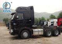 China 371hp EuroII Sinotruk Howo Tractor Truck LHD 10 Wheels Prime mover HW 79 High Roof Cab Two Berths 102 Km / H for sale