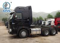 China SINOTRUK HOWO A7 6 X 4 Tractor Truck , New Prime Mover Truck for Sale , Wild Black color for sale