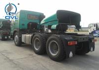 China 371hp EuroII Sinotruk Howo Tractor Truck LHD 10 Wheels Prime mover HW 79 High Roof Cab Two Berths 102 Km / H for sale
