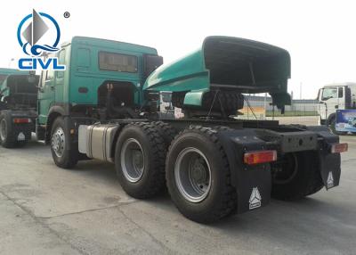 China 371hp EuroII Sinotruk Howo Tractor Truck LHD 10 Wheels Prime mover HW 79 High Roof Cab Two Berths 102 Km / H for sale