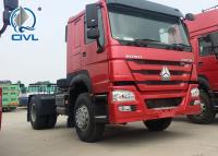 China Red EUROII 336hp 6x4 Prime Mover Truck With 1 Sleeper for sale
