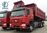 China Mining Industry Heavy Duty Dump Truck 336HP 6X4 RHD 30 Ton White / Red / Green for sale