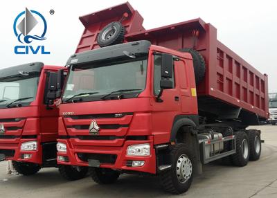 China Mining Industry Heavy Duty Dump Truck 336HP 6X4 RHD 30 Ton White / Red / Green for sale