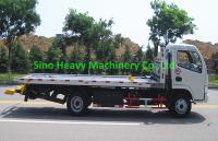 China 5 Ton Flatbed Tow Truck In White  Howo Obstacle Heavy Duty Tow Trucks Flatbed Wrecker Carrier  Road Rescue Vehicle for sale