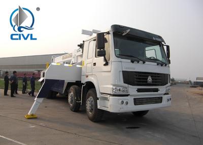 China Manual HOWO Wrecker Tow Truck 8X4 with Sewing out legs Wrecker Truck Tow Wrecker Vecihle for sale