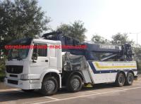 China 12 Wheel Heavy Duty Wrecker Heavy Rescue Tow Trucks Tow 360 Degree Rotation Crane 60Ton Lifting for sale