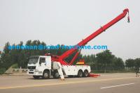 China 12 Wheel Heavy Duty Wrecker Heavy Rescue Tow Trucks Tow 360 Degree Rotation Crane 60Ton Lifting for sale