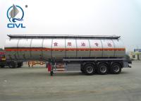 China 2 Axle / 3 Axle Bulk Cement Semi Trailer Trucks With 30m³ - 68m³ Capacity for sale