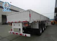 China Custom Cargo Semi Trailer Truck 13000mm Length And Loading 35000 KG Sidewall Semitrailer for sale