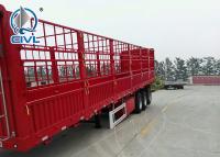 China Custom Cargo Semi Trailer Truck 13000mm Length And Loading 35000 KG Sidewall Semitrailer for sale