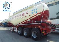 China 60m3 3AXLES 2LEGS Q345 Particle Material Transport Semi Trailer Trucks / Bulk Cement Tank Semi Trailer for sale