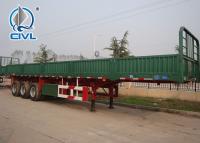 China 2 pcs 13T Axle Flatbed Container Trailer for 40T loaded with 3.5 Inch kingpin for sale