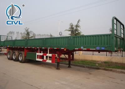 China 2 pcs 13T Axle Flatbed Container Trailer for 40T loaded with 3.5 Inch kingpin for sale