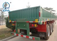 China 2 pcs 13T Axle Flatbed Container Trailer for 40T loaded with 3.5 Inch kingpin for sale