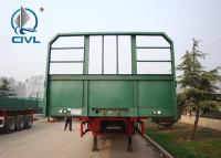 China 2 pcs 13T Axle Flatbed Container Trailer for 40T loaded with 3.5 Inch kingpin for sale