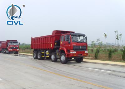 China Manual Heavy Duty Dump Truck for Unloading EURO III Emission Standard 60T 8x4 Tipper Truck for sale
