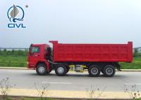 China Heavy Duty 50 Ton Dump Truck Howo Sinotruk 8x4 12 Wheeler 1200R20 Tire Tipper for sale
