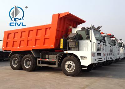China 70 Tons Heavy Duty Dump Truck For Mining ZZ5707S3840AJ 30m3 And 371hp 6x4 Sinotruk Howo7 for sale