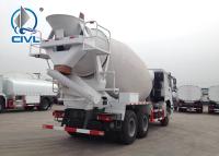 China HOWO Euro II  Concrete Mixer Trucks 6X4 Volumetric Concrete Mixer truck  8m³ Body Capacity White color for sale