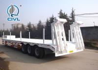 China Low Floors Transport Heavy Vehicles Low Bed Semi Trailer for sale
