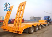 China Low Floors Transport Heavy Vehicles Low Bed Semi Trailer for sale