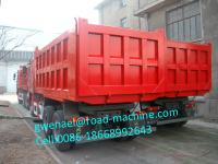 China 30t heavy Dump Truck 10 Wheel 336hp / 371hp tipper truck HOWO 6 x 4 Hyva Hydraulic Front lift  yellow color for sale