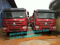 China 30t heavy Dump Truck 10 Wheel 336hp / 371hp tipper truck HOWO 6 x 4 Hyva Hydraulic Front lift  yellow color for sale
