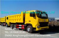 China SINOTRUCK HOWO A7 DUMP TRUCK 6 x 4 A7-W low floor board long cab with one sleeper, with air conditioner for sale