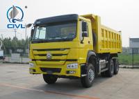 China Dump Truck Heavy Duty Dump Truck 10-24m3 Volume 6800*2300*800 HOWO 371hp Tipper truck Yellow color for sale