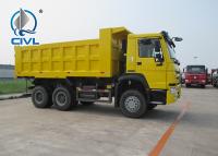 China Dump Truck Heavy Duty Dump Truck 10-24m3 Volume 6800*2300*800 HOWO 371hp Tipper truck Yellow color for sale