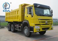 China Dump Truck Heavy Duty Dump Truck 10-24m3 Volume 6800*2300*800 HOWO 371hp Tipper truck Yellow color for sale