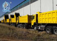China 10 Wheels New Heavy Duty Dump Truck 371HP LHD 10 - 25 CBM For Mining Industry yellow color for sale