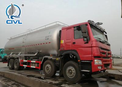 China Green 8x4 38000L Oil Tanker Truck with 400L Fuel Tank , 380 Horsepower for sale