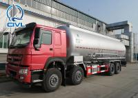 China Green 8x4 38000L Oil Tanker Truck with 400L Fuel Tank , 380 Horsepower for sale