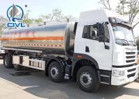 China SINOTRUK HOWO 8x4 38000L Oil Tanker Truck with 400L Fuel Tank , 380 Horsepower for sale