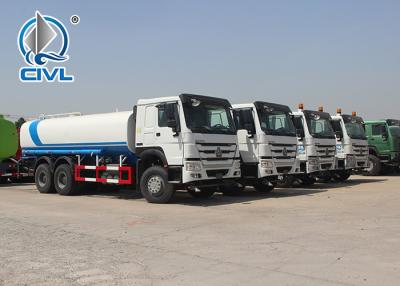 China HOWO7 Sinotruk Water Carrying Liquid Tanker Truck LHD 6X4 15 - 25CBM 290hp Water Tank Truck for sale