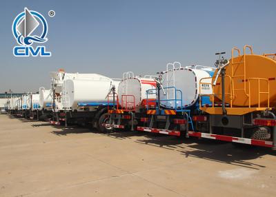 China White EURO III Water Tanker Truck 15000L , 4x2 Fuel Tanker Trucks for sale