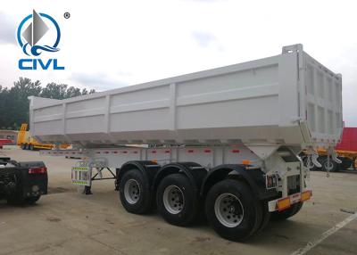 China ISO CCC   3 Axles Equipment Tipper Semi Trailer Trucks Dumper Trailer 80T - 100T for sale