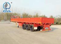 China Custom Cargo Semi Trailer Truck 13000mm Length And Loading 35000 KG Sidewall Semitrailer for sale