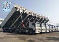 China 3 Axles 50T 40 Feet High Quality Side Tipper Trailer /Tipping Semi Trailer Used To Carry Goods Cargo Box Trailer for sale