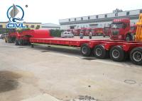 China 3 Axle 2 x 20ft / 40ft 12500mm Flatbed Container Semi Trailer / Trailer Chassis for sale