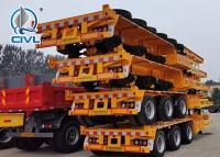 China SINO TRUK Utility 3 Axles Semi Trailer Trucks / Flat Low Bed Trailer for sale
