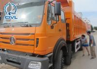 China Orange Beiben 6x4 dump truck 350hp / 375hp Weichai engine loading 35t - 40t for sale