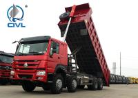 China Sinotruk 12 Wheels Howo 8x4 Dump Truck Tipper 25M3 Front Lifting for sale