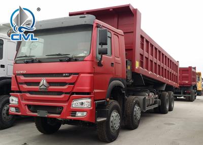 China 8 X 4  Heavy Duty Dump Truck 420 HP Engine  80 T Loading Capacity Tipper truck read color for sale