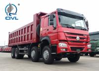 China 8 X 4  Heavy Duty Dump Truck 420 HP Engine  80 T Loading Capacity Tipper truck read color for sale
