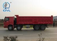 China 60T 8 X 4 Heavy Duty Dump Truck With 30Cubic bucket and Front lifting of HOWO7 for sale